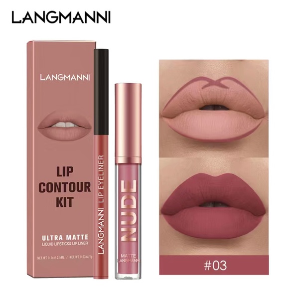 LANGMANNI | Makeup | 2 In Lip Liner Lip Gloss Set | Poshmark
